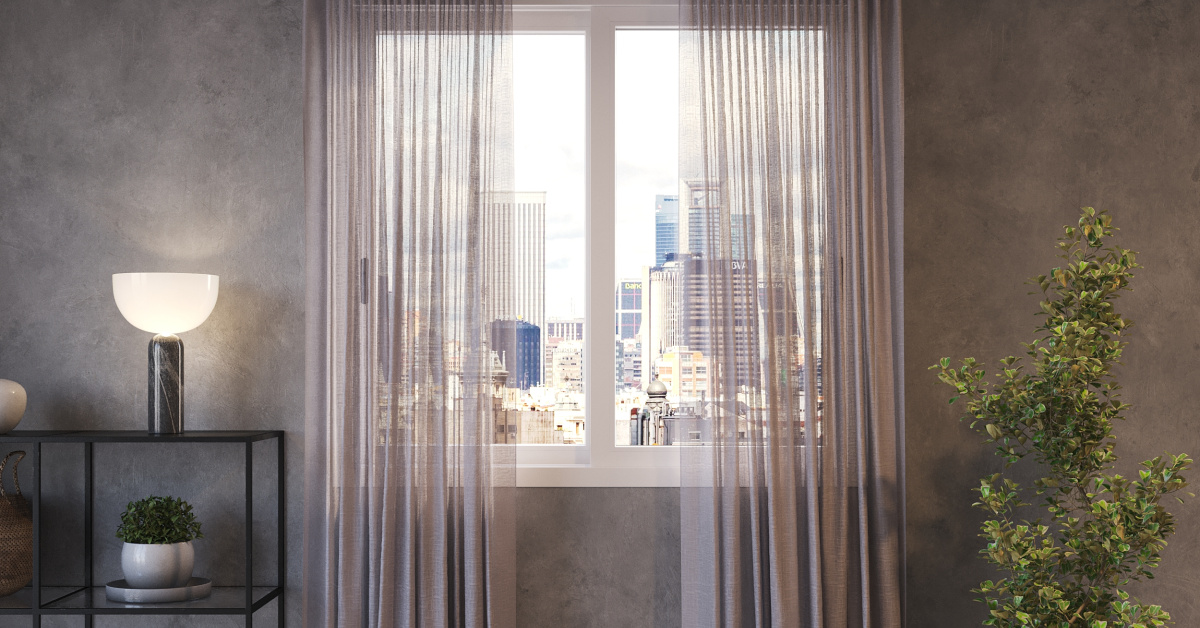 Gasa Rústica Lavanda Gris | RollerShow