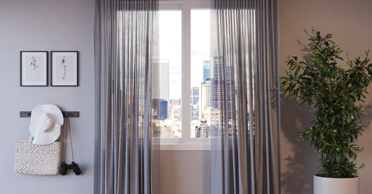 Gasa Rústica Lavanda Gris Oscuro | RollerShow